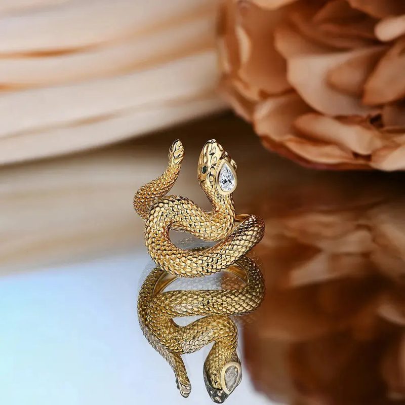 Gold Serpent Ring - Snake Spirit™